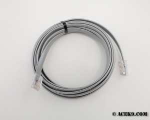 Control Head Cable, Length 15-Feet, Flat Silver Satin Cable